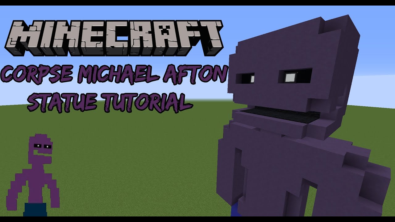 Minecraft Tutorial: Corpse Michael Afton Statue (FNAF Sister Location) - YouTube