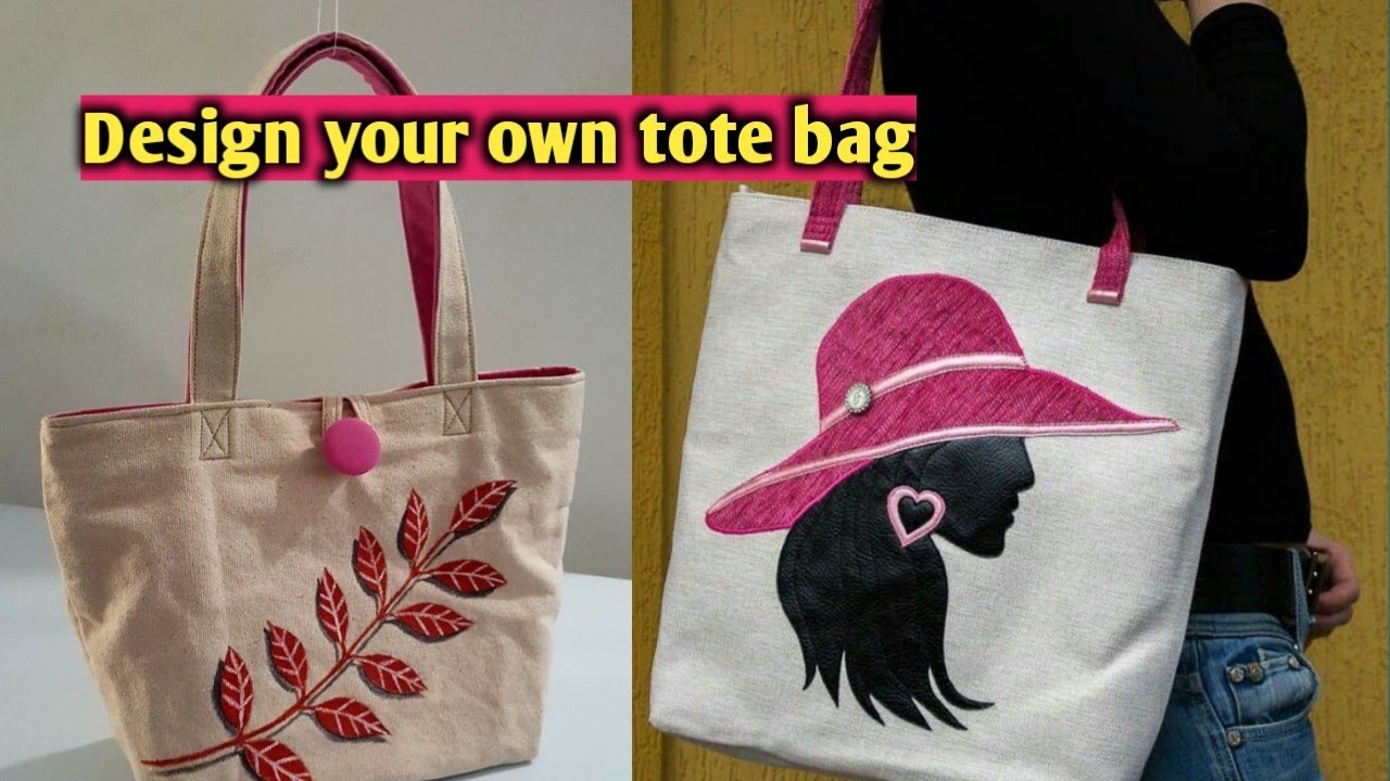 Creative and eye catching tote bag design/ designer fabric bags - YouTube