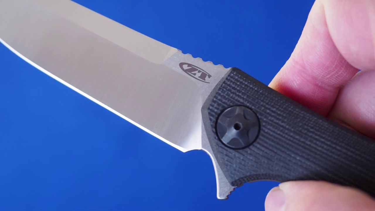 Нож Zero Tolerance ZT 0452 М390 G10 Bronze - YouTube