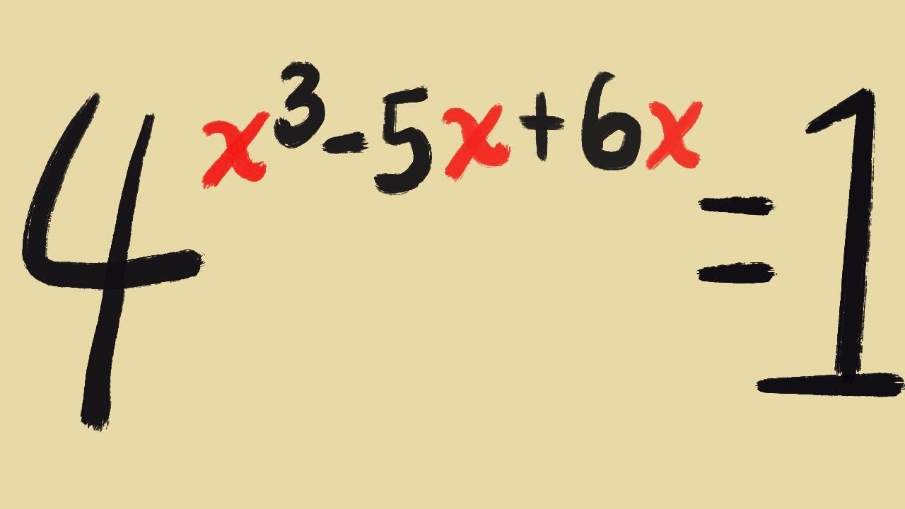when an equation has a cubic expression in the exponent - YouTube