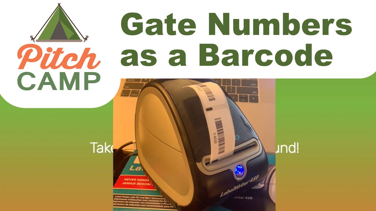 Printing Campground gate access numbers onto a Dymo label as a barcode ...