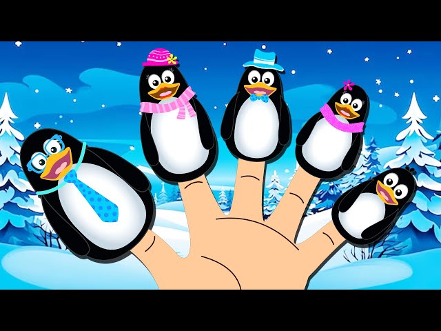Cute Penguin Finger Family Song - Animal Dance songs for kids ...
