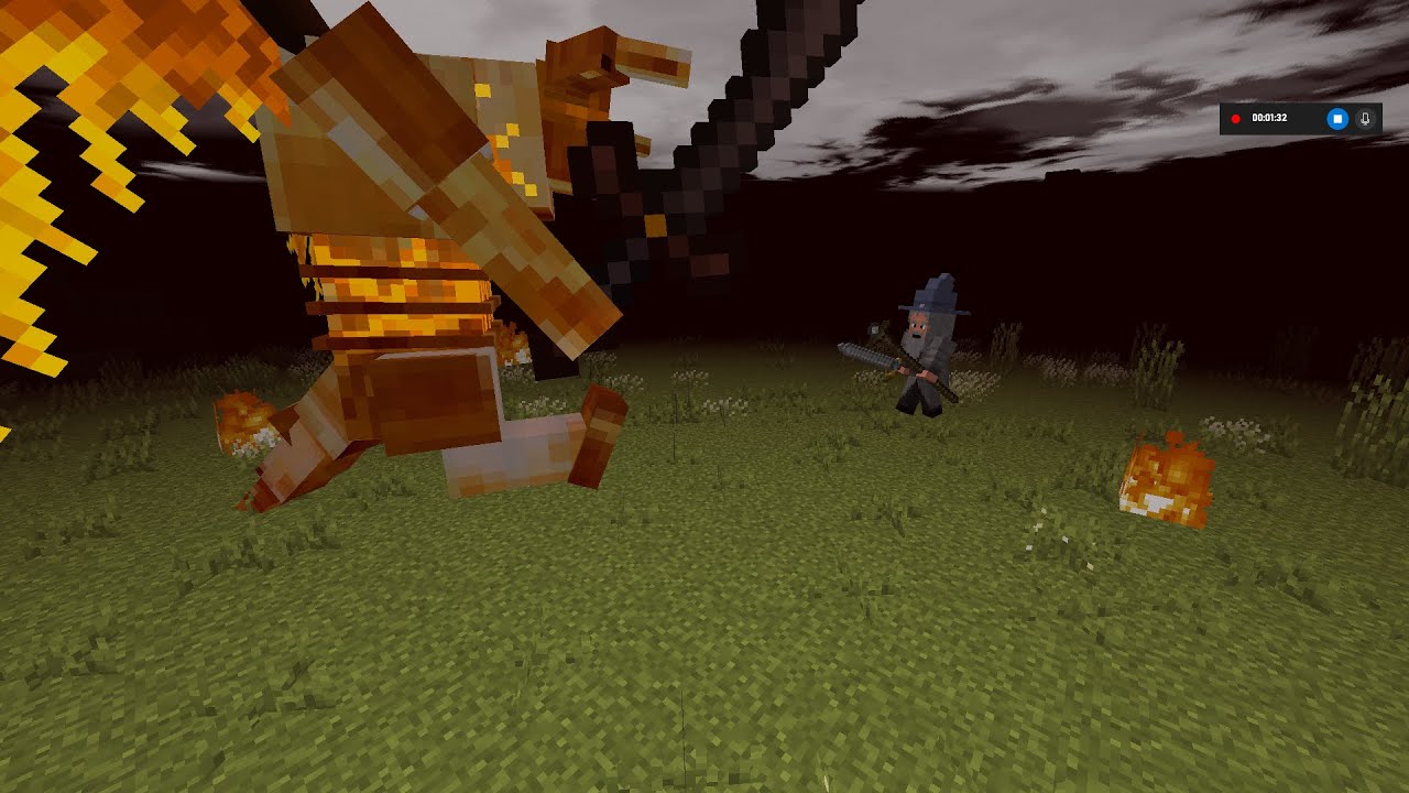 Gandalf vs Balrog (LOTR minecraft mod) - YouTube
