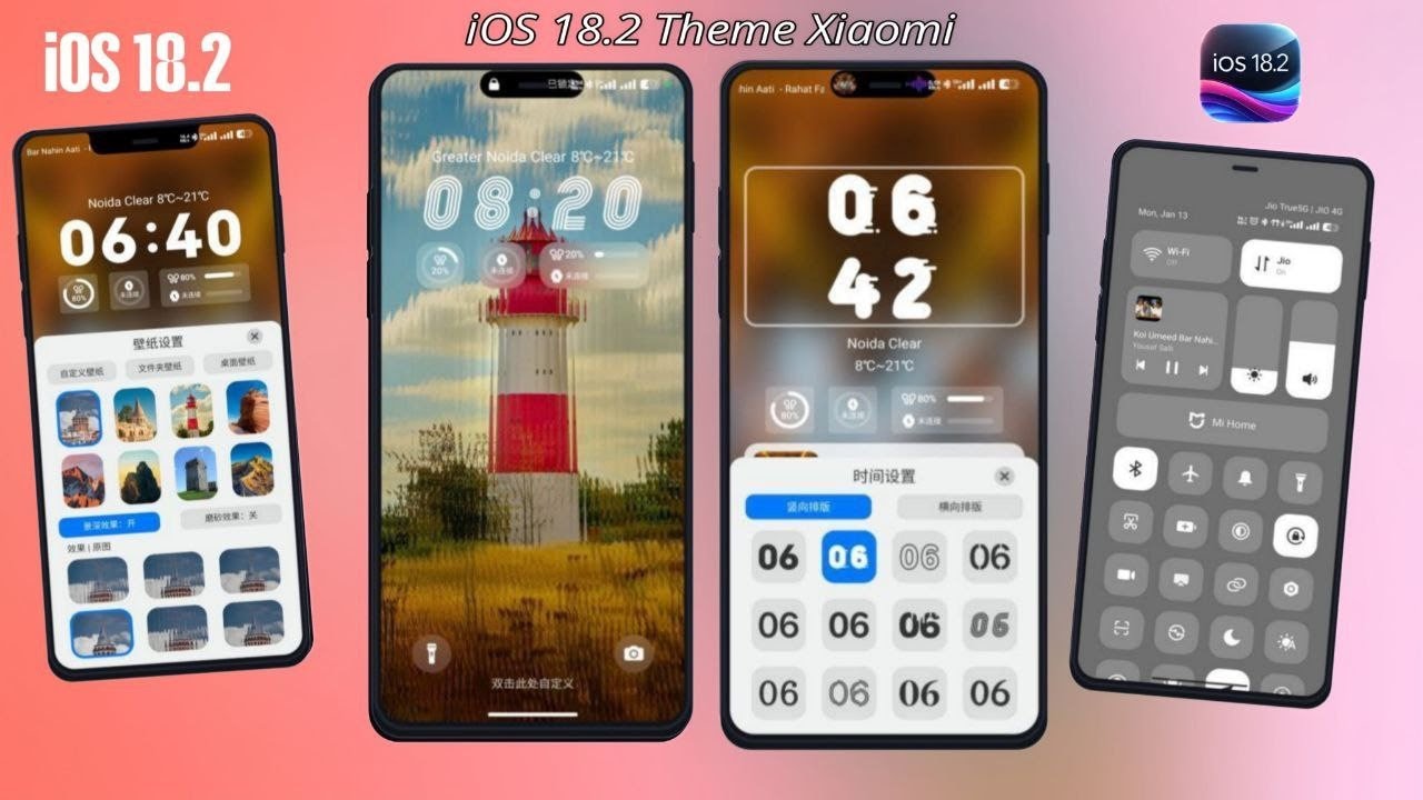 ⚡️New Chinese iOS 18 iPhone Theme | 30 + Features One Theme Setup # ...