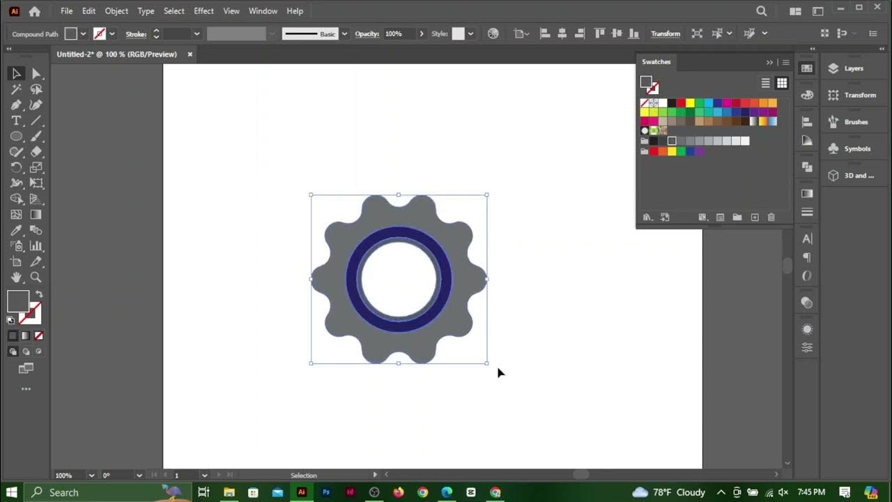 How to make 3D object in illustrator. 3D object. Illustrator tutorial - YouTube