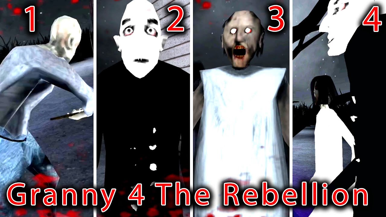 Granny 4 The Rebellion All 2 Endings + All Jumpscares - YouTube