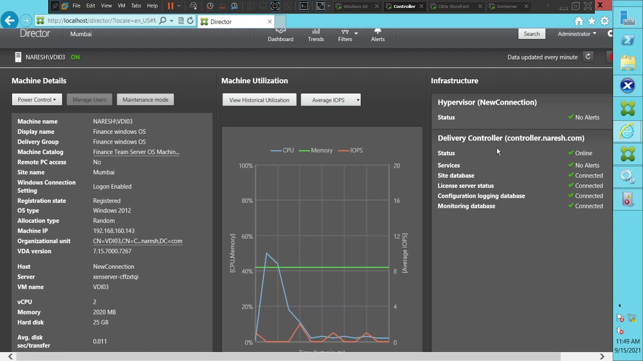 Citrix Director Training Tutorial | Citrix Director vs Citrix Studio ...