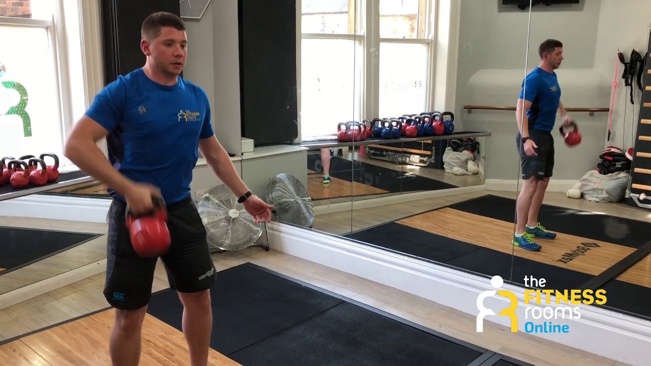 One Arm Kettlebell Clean and Press - YouTube