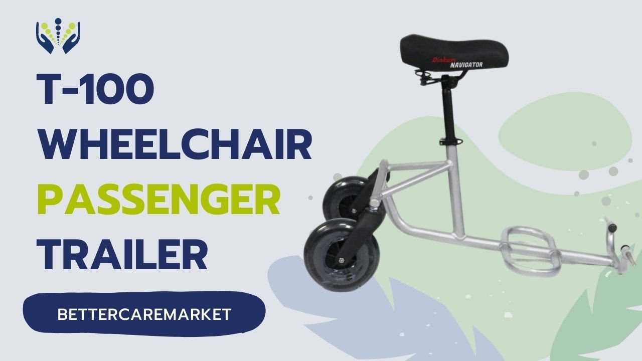 Navigator Folding Electric Wheelchair with T-100 Passenger Trailer ...