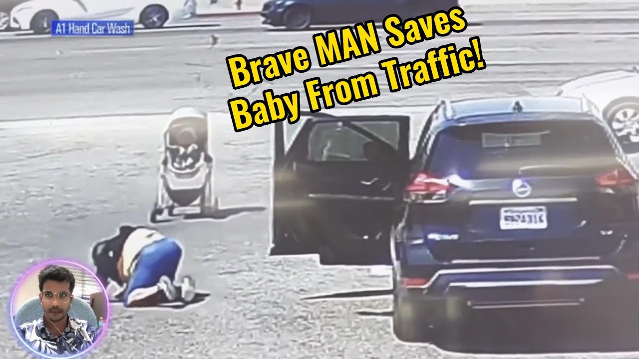 Brave MAN Saves Baby From Traffic | The News Network - YouTube