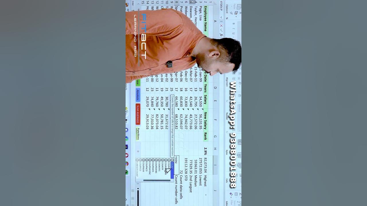 Excel Count Function Excel Exceltricks Exceltips Computer Tricks
