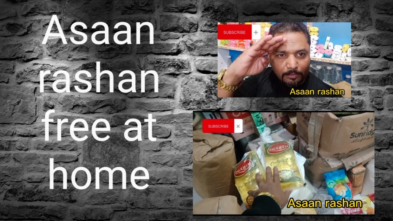 Asaan rashan || delivery at home || free rashan ||@mzubairkhanazad ...