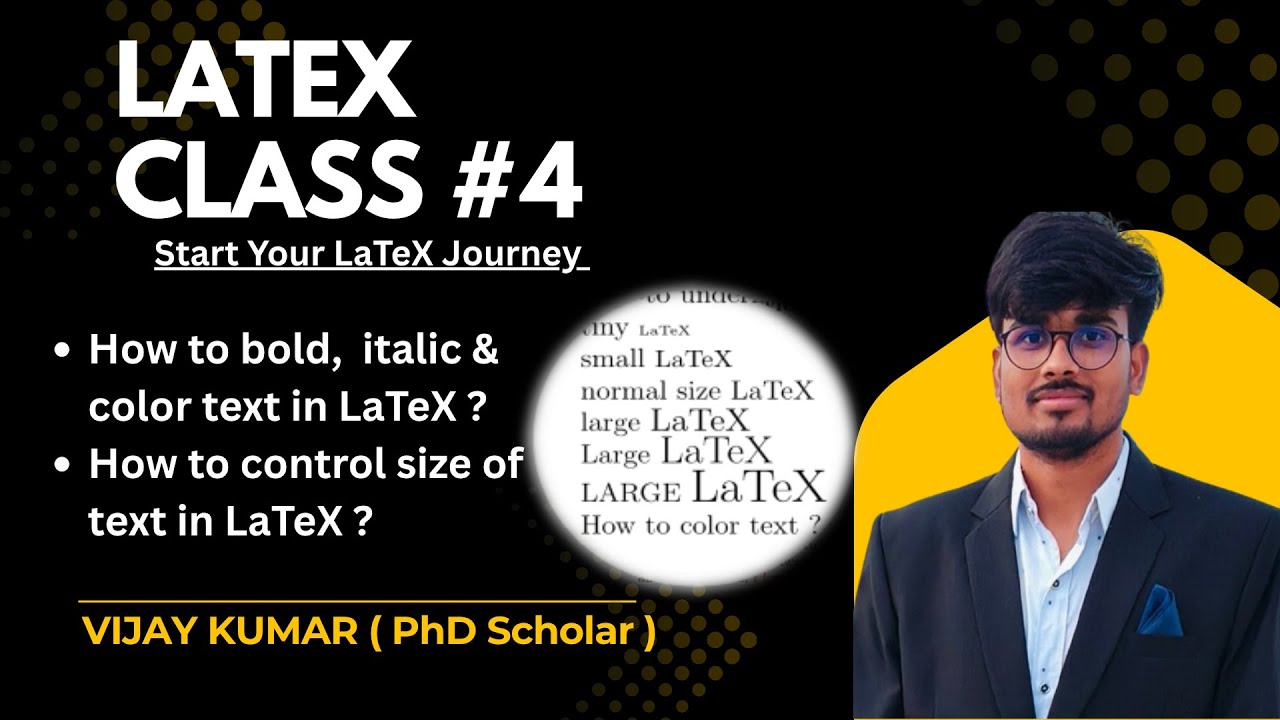 How to Style Text in LaTeX : Bold, Italic, Colour & Size Control | TeX ...
