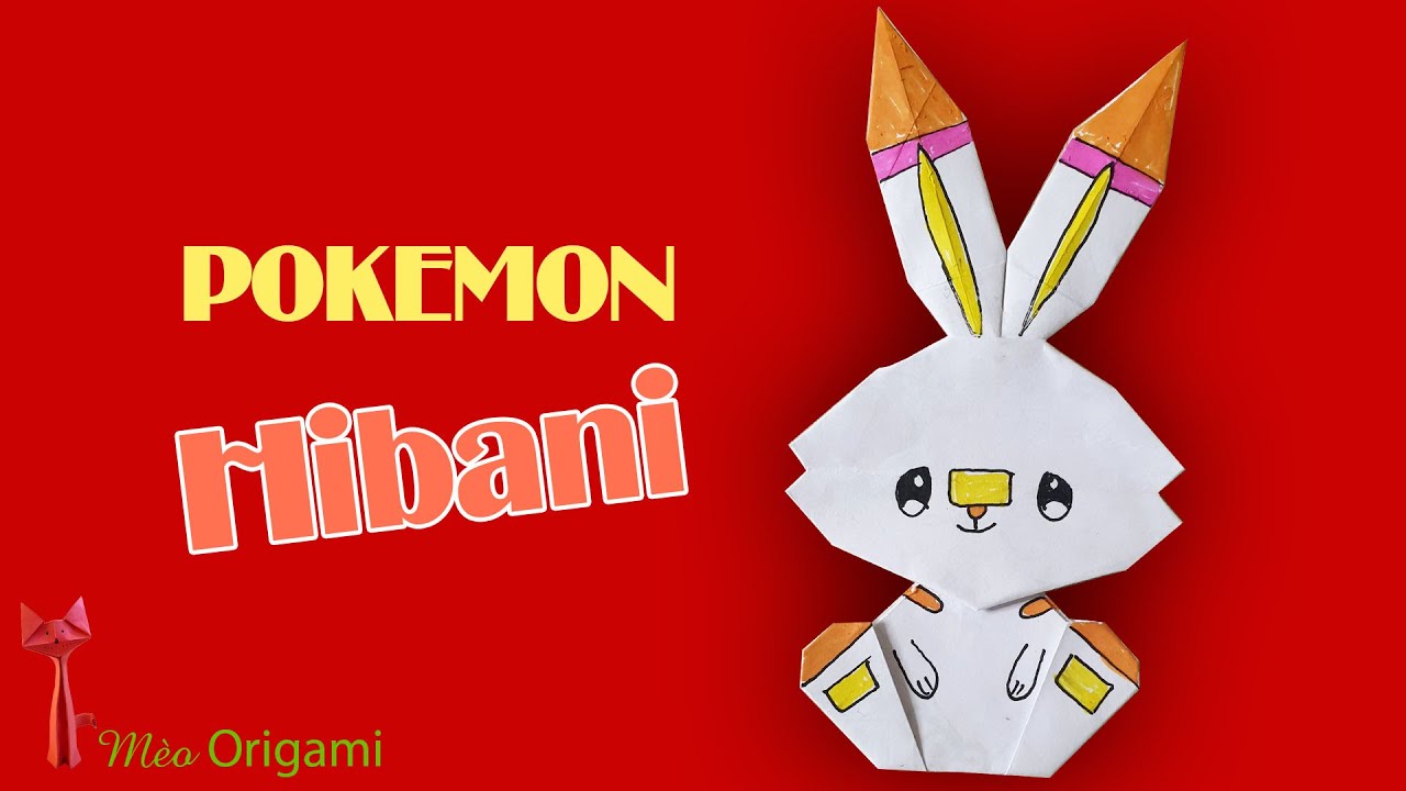 Gấp Pokemon Hibani - Origami Pokemon Hibani (Mèo Origami) - YouTube
