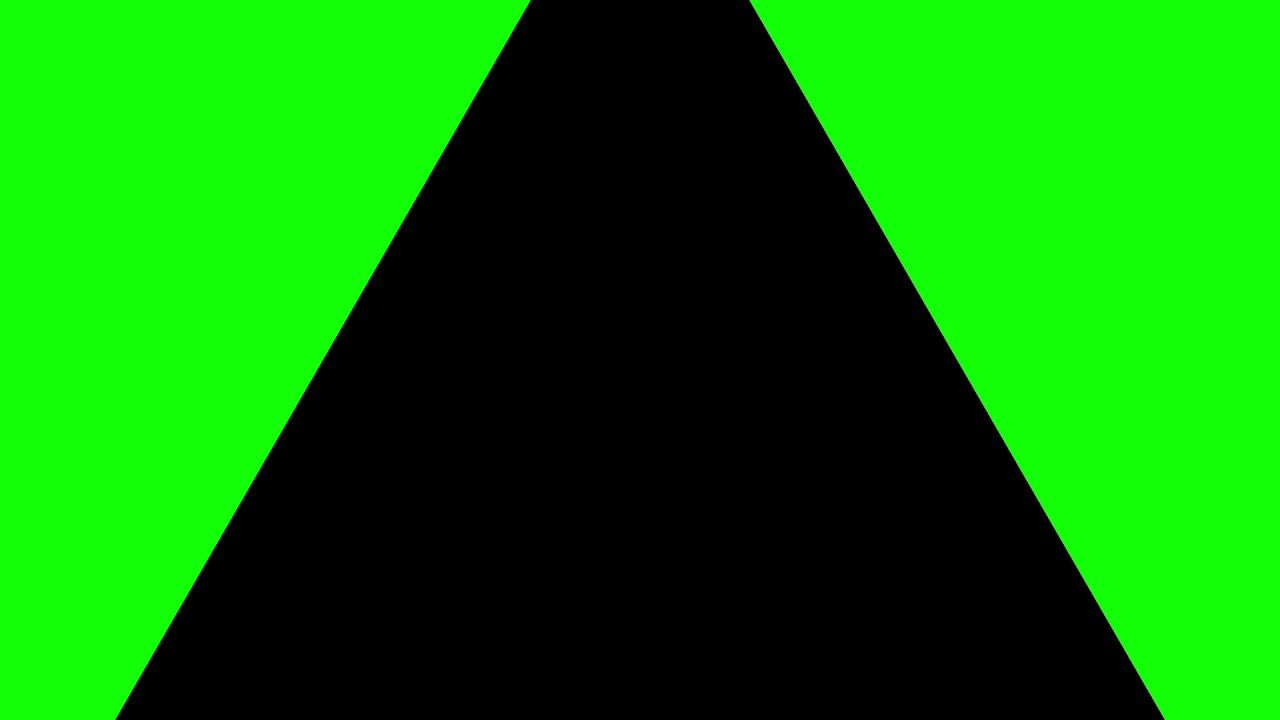 Black Triangle Green Background Scale Down - YouTube