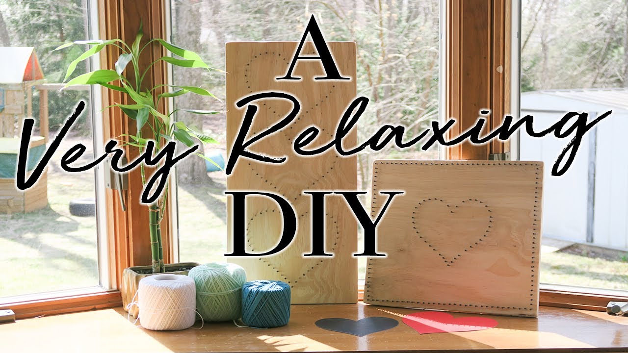 Relaxing String Art DIY ~ Craft Your Stash - YouTube