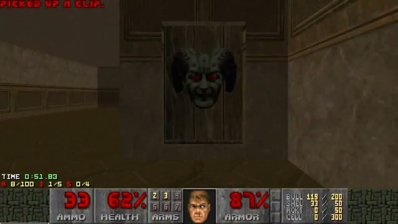 Doom 2 - Map 12 (The Factory) UV Tank in 6:52 - YouTube