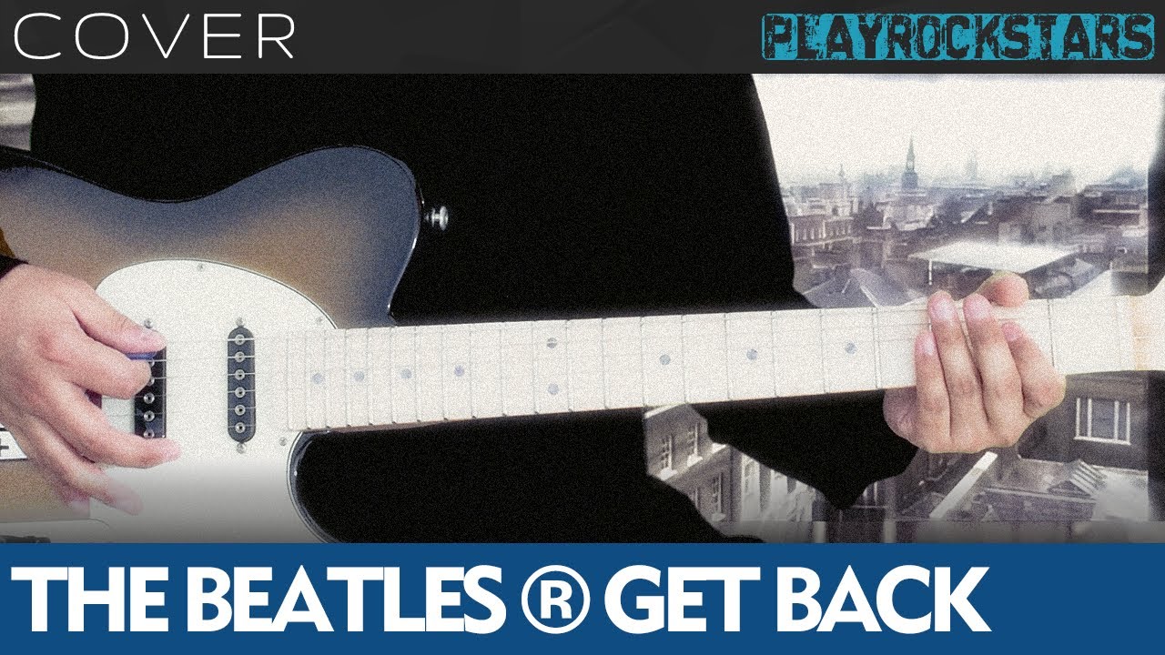 como tocar GET BACK en guitarra THE BEATLES ⭐️ COVER / ACORDES / SOLO ...