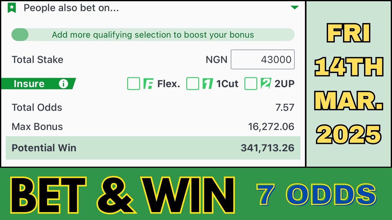 SAFE 7 ODDS FOOTBALL PREDICTIONS TODAY & BETTING TIPS FOR FRIDAY 14/03 ...