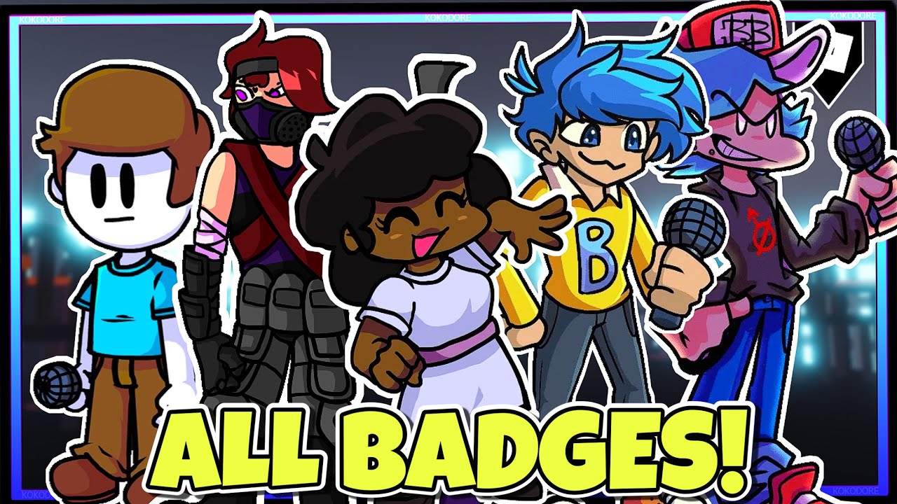 HOW TO GET ALL 47 BADGES in FNF Roleplay 🎤 | ROBLOX - YouTube