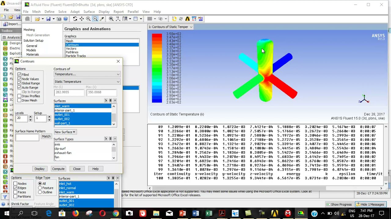 Exercise 1 3D mixing pipes | ANSYS Fluent | fluid dynamics tutorial ...