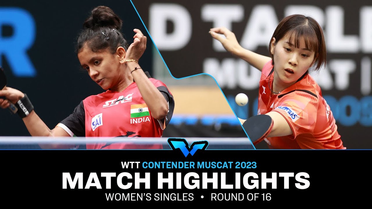 Sreeja Akula vs Miyu Nagasaki | WS R16 | WTT Contender Muscat 2023 - YouTube