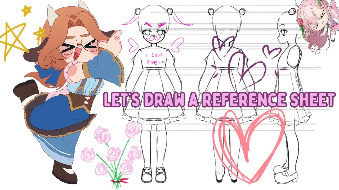 Art 】Let's draw a reference sheet ( Stop calling me a siscon Dianko ...