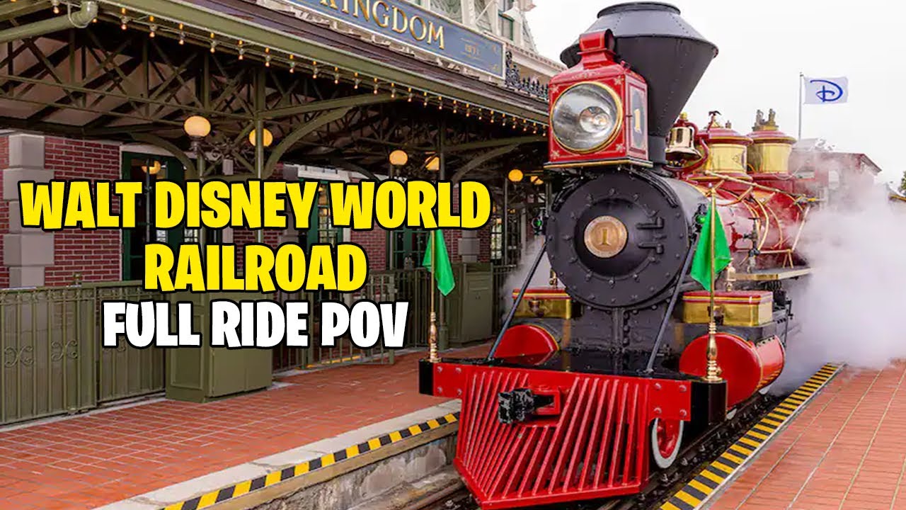 [4K] Walt Disney World RAILROAD - Full Ride Loop POV - Magic Kingdom ...