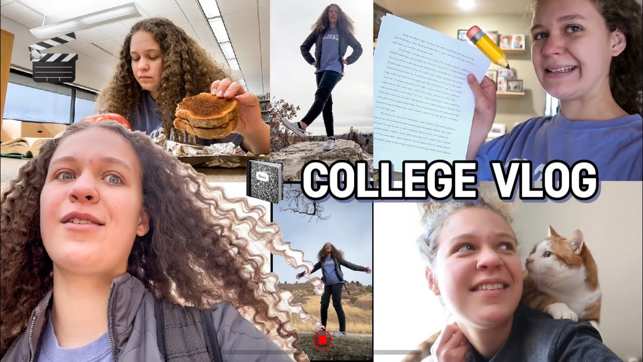 College Day in my Life VLOG | math class, video production, filming ...