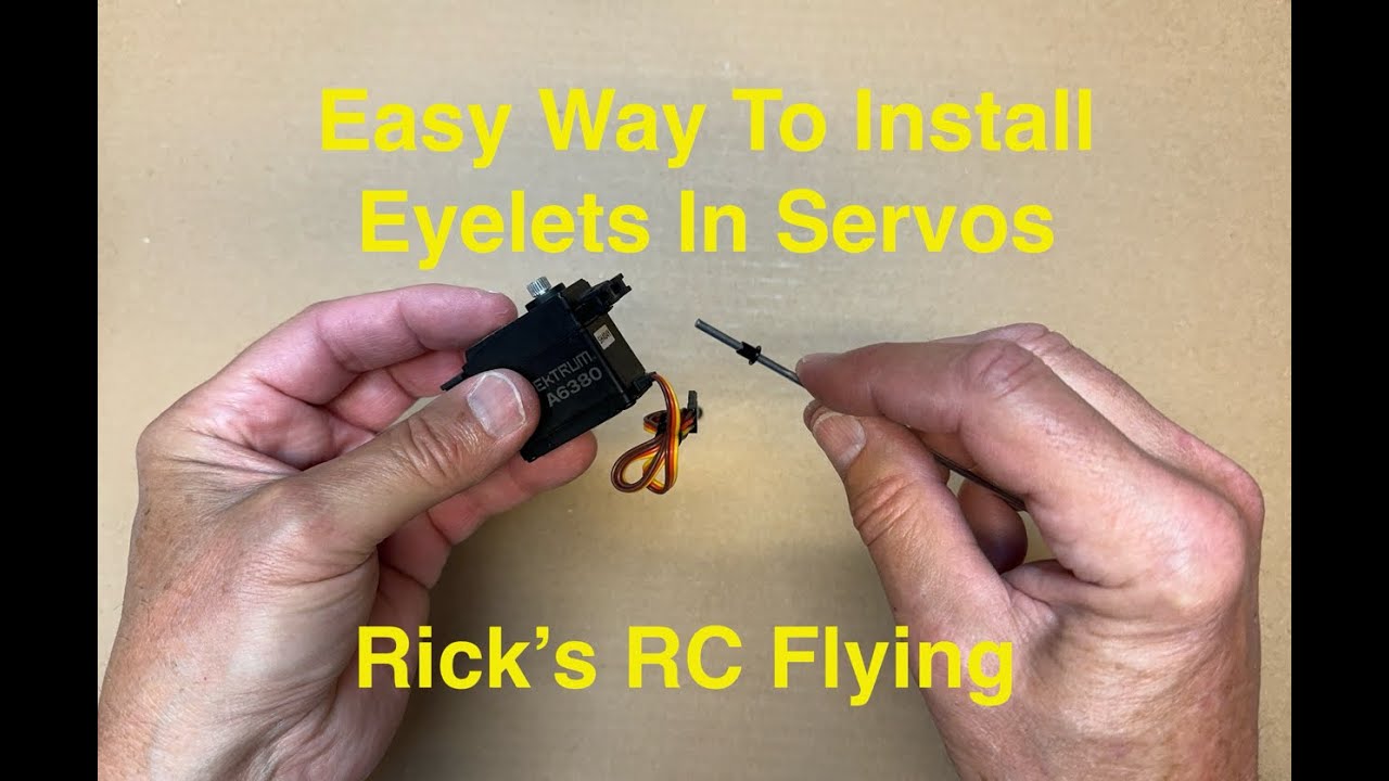 The Easy Way To Install Eyelets In Servos - YouTube