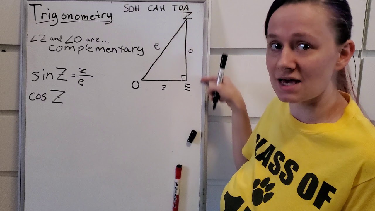 Trigonometry - sin and cos of complementary angles - YouTube