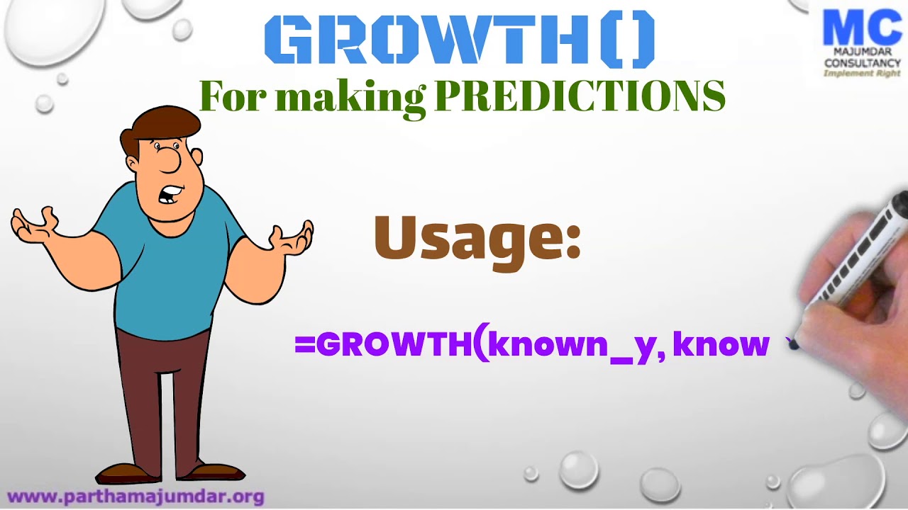 Exponential Regression using LOGEST - YouTube