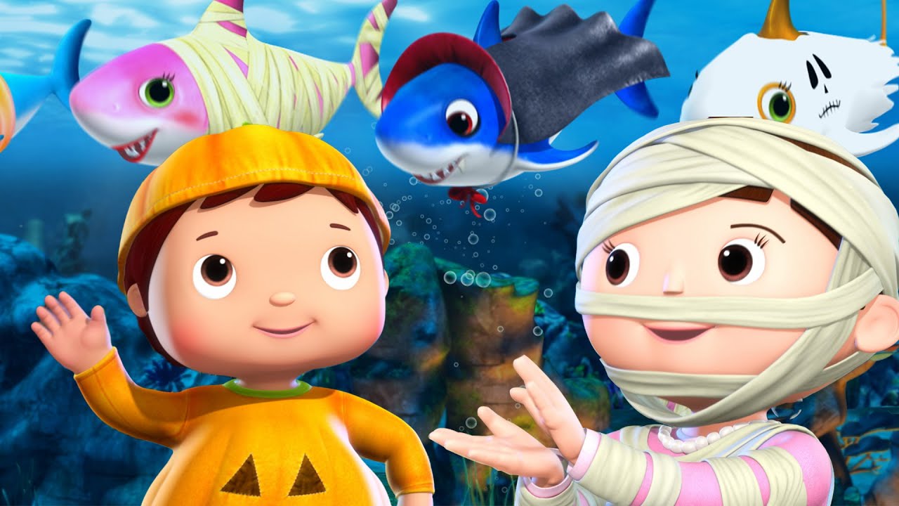 Baby Shark Halloween! Dance with Spooky Sharks! 🦈🎃 | Fun Baby Songs ...
