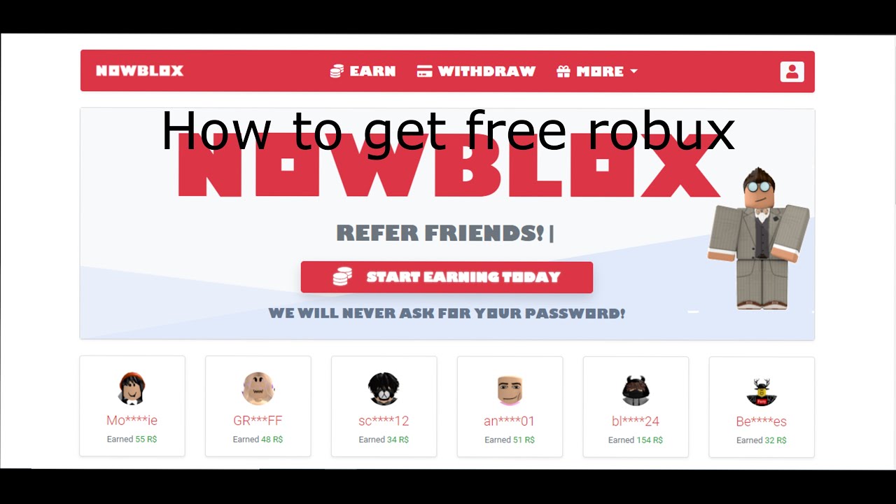 How to get free robux with nowblox - YouTube