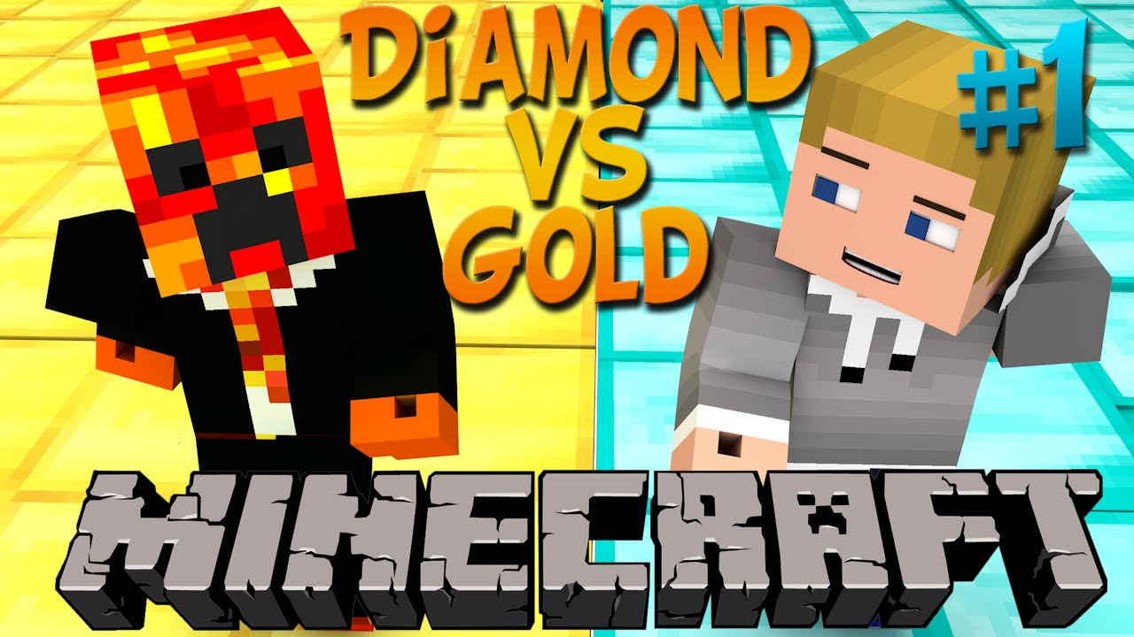 MINECRAFT DIAMOND VS GOLD #1 "DID I OFFICIALY WIN?!" w/Preston - YouTube