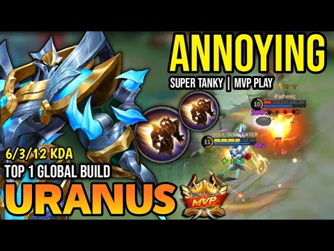 URANUS BEST BUILD 2022 | BUILD TOP 1 GLOBAL URANUS GAMEPLAY | MOBILE ...