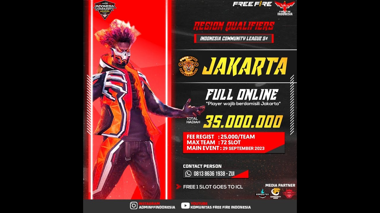 🟢 ICL SEASON 4 REGION QUALIFIERS JAKARTA| Caster Pe'es | -FREE FIRE MAX ...