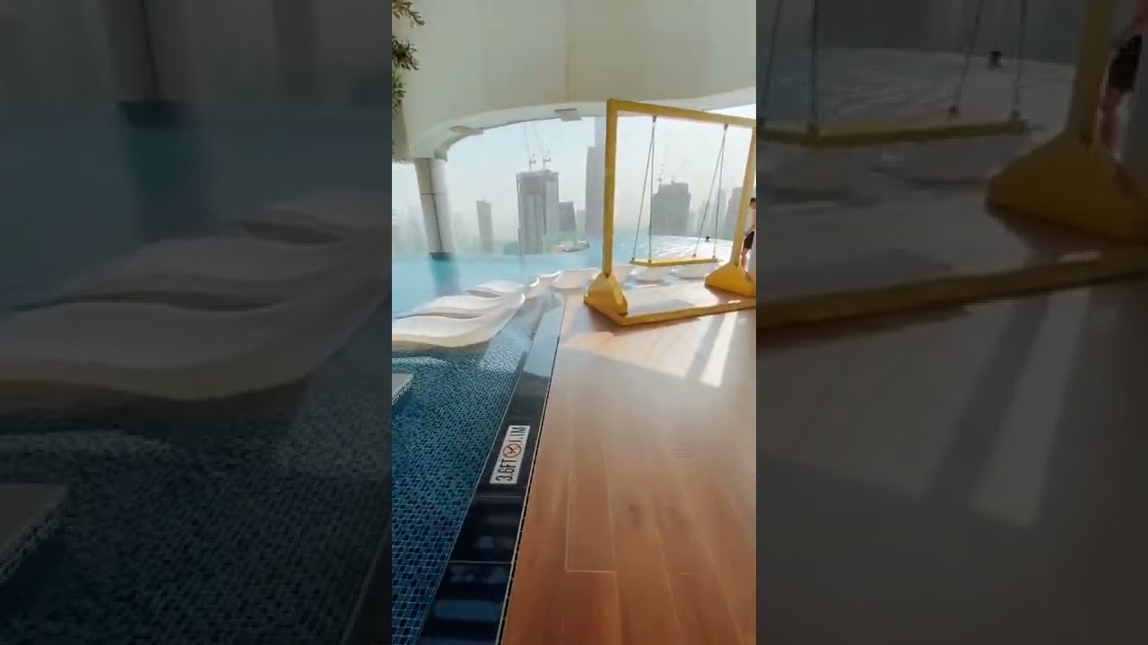 Infinity Pool at Paramount Midtown Hotel Dubai - YouTube