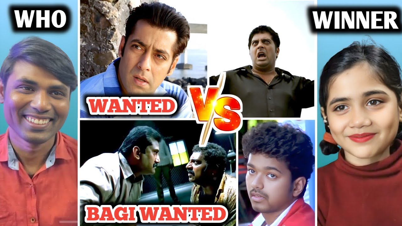 Wanted VS Bagi Wanted Movie Gnni Bhai Scene Reaction | salman khan vs ...