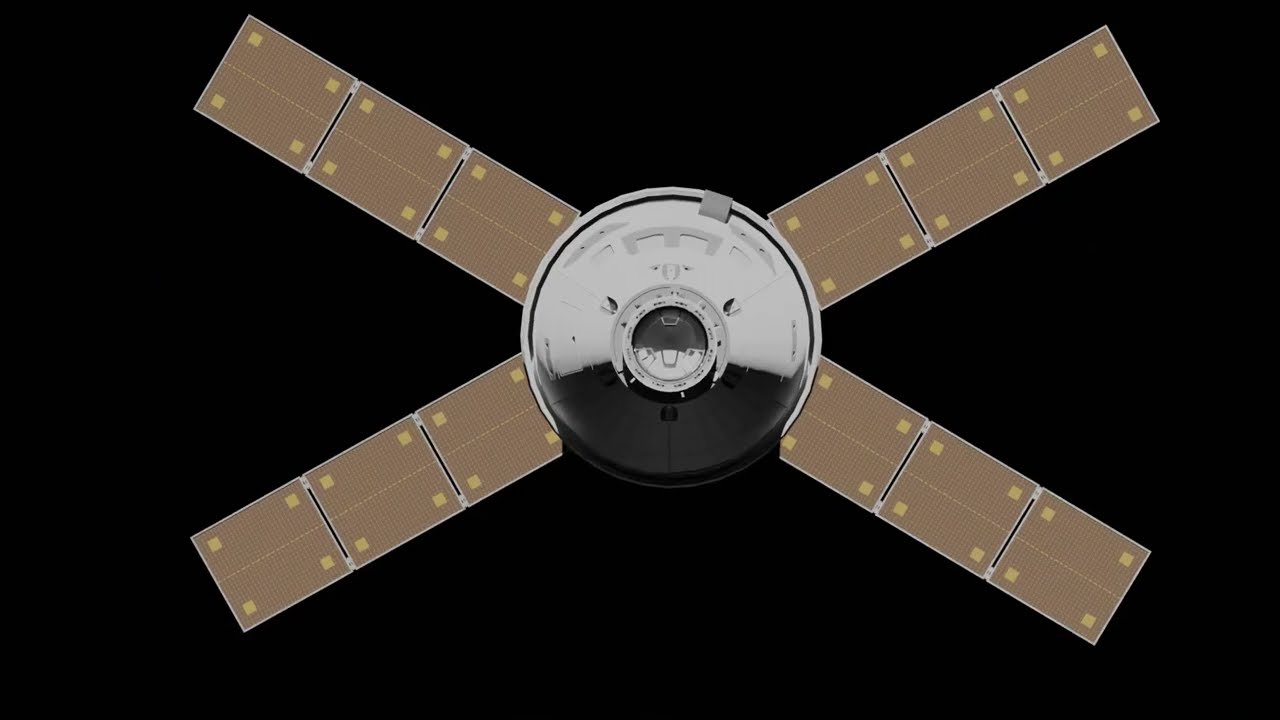 Orion docking with the Lunar Gateway animation - YouTube