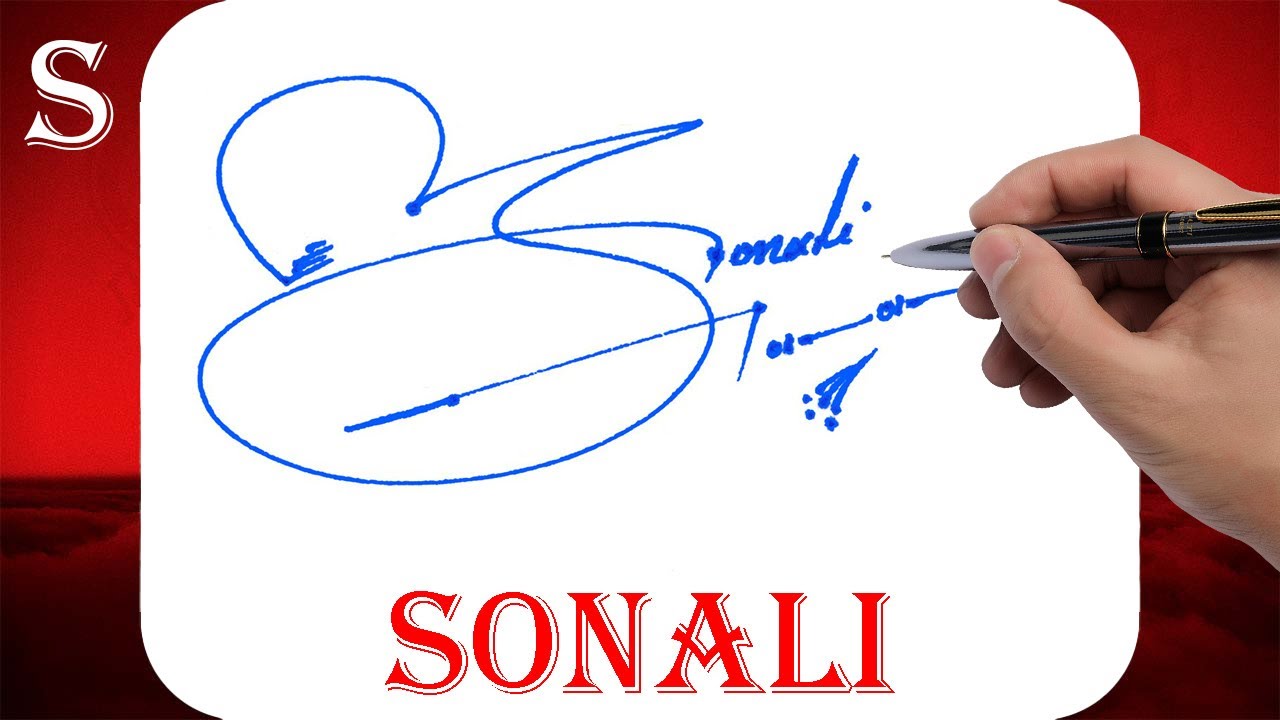 Sonali Name Signature Style | S Signature Style | Signature Style of My ...