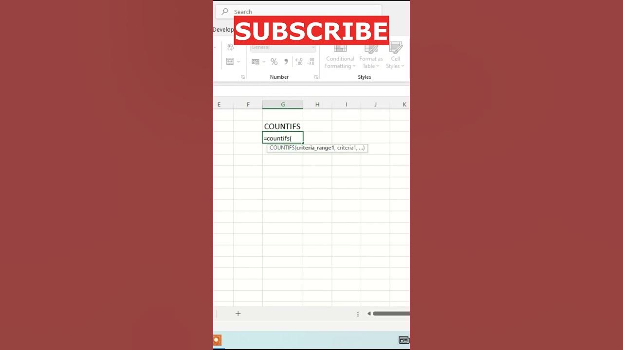 Countifs function in ms excel #techalert #shorts #excel - YouTube