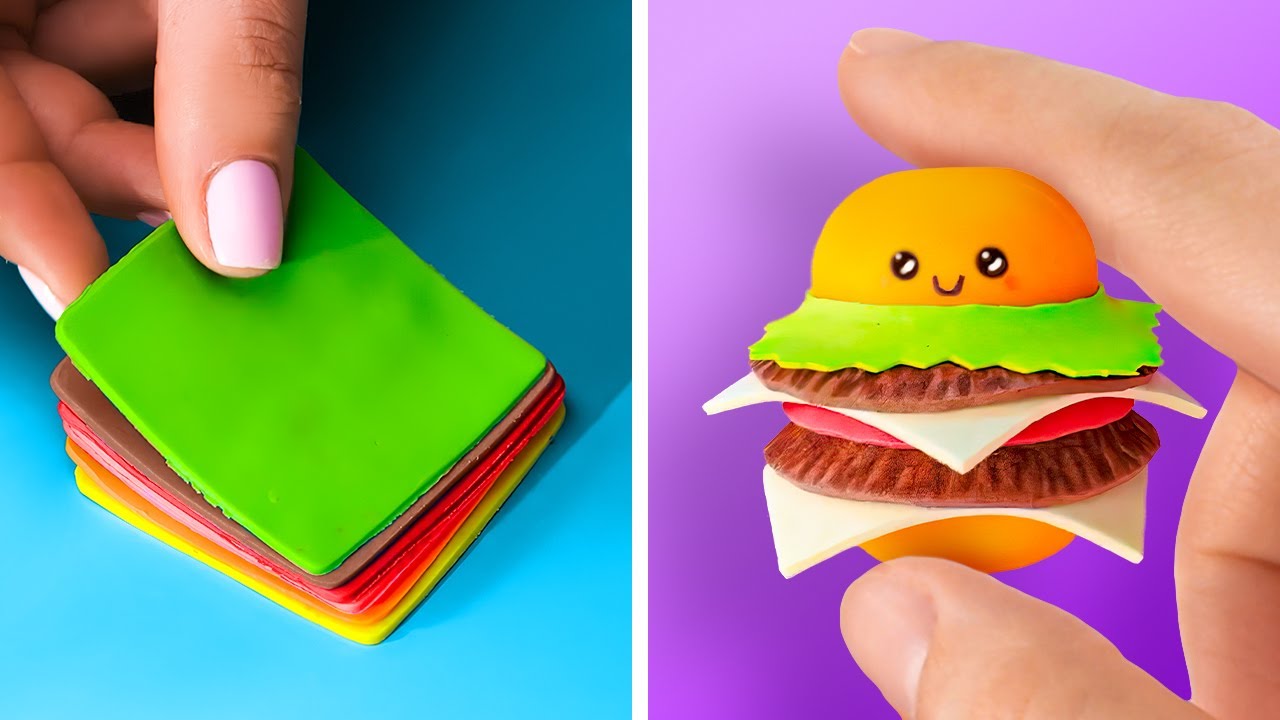 Colorful Polymer Clay DIY Crafts And Mini Ideas | Cool Jewelry And ...