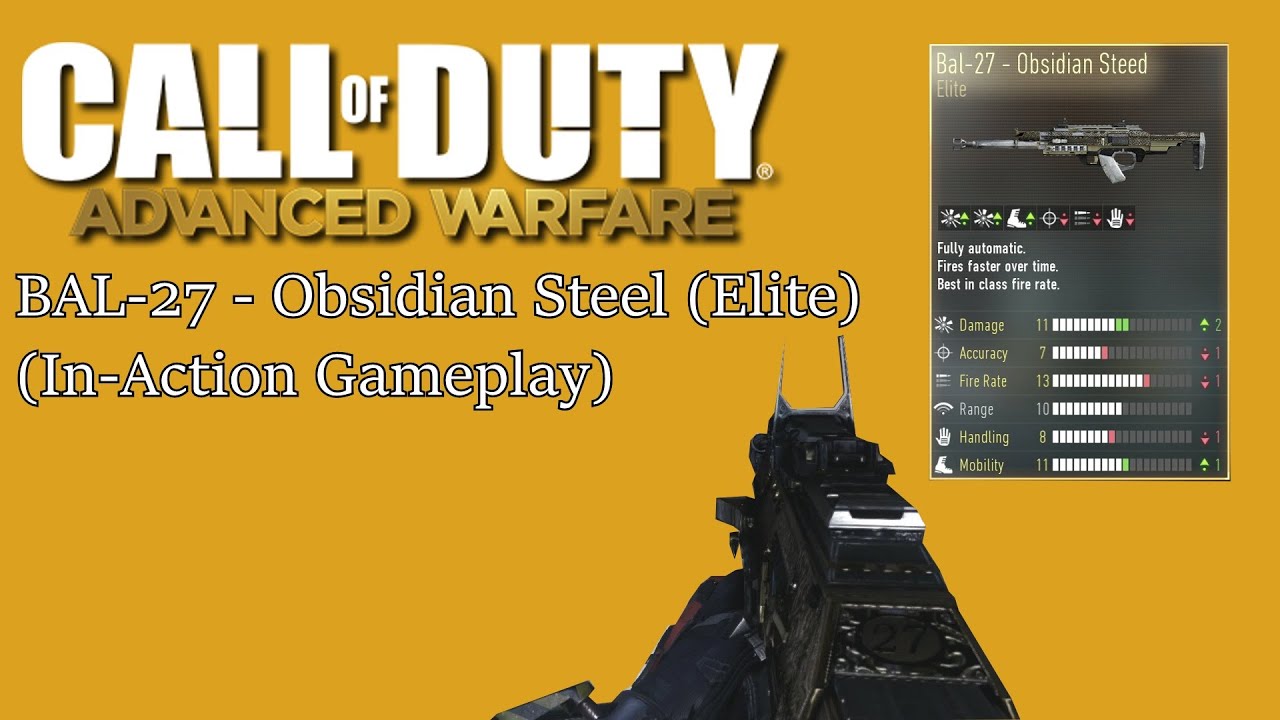 Elite Guns in Action: BAL-27 – Obsidian Steed (Call of Duty: Advanced ...