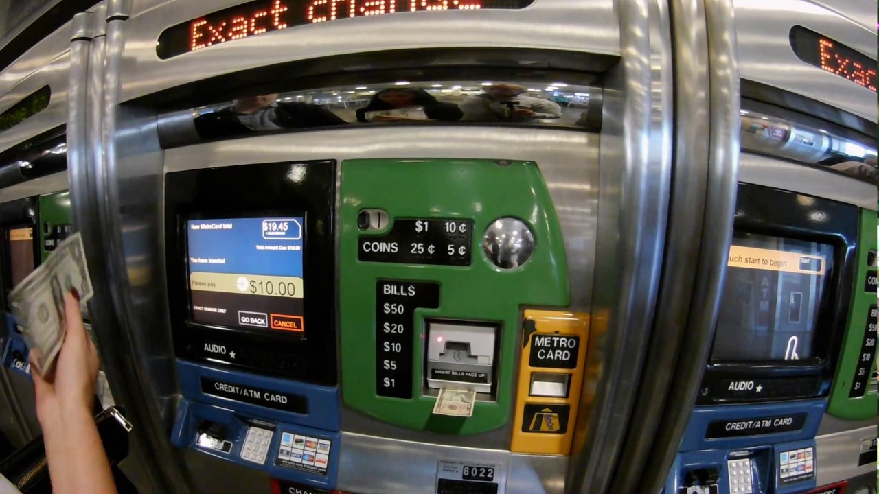 MTA - Am Metrocard Automaten Manhattan / New York - YouTube