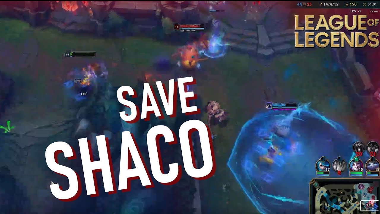 SHACO and funny ranking League of Legends - YouTube