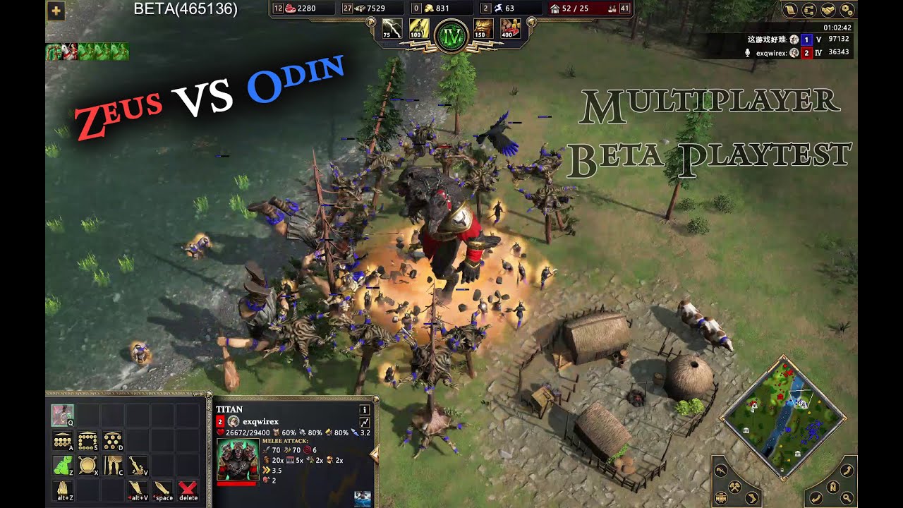 1v1 Zeus vs Odin Age of Mythology: Retold Playtest | Best Multiplayer ...