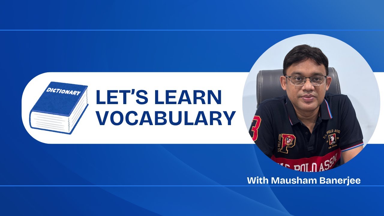 Let's learn some vocabulary - YouTube