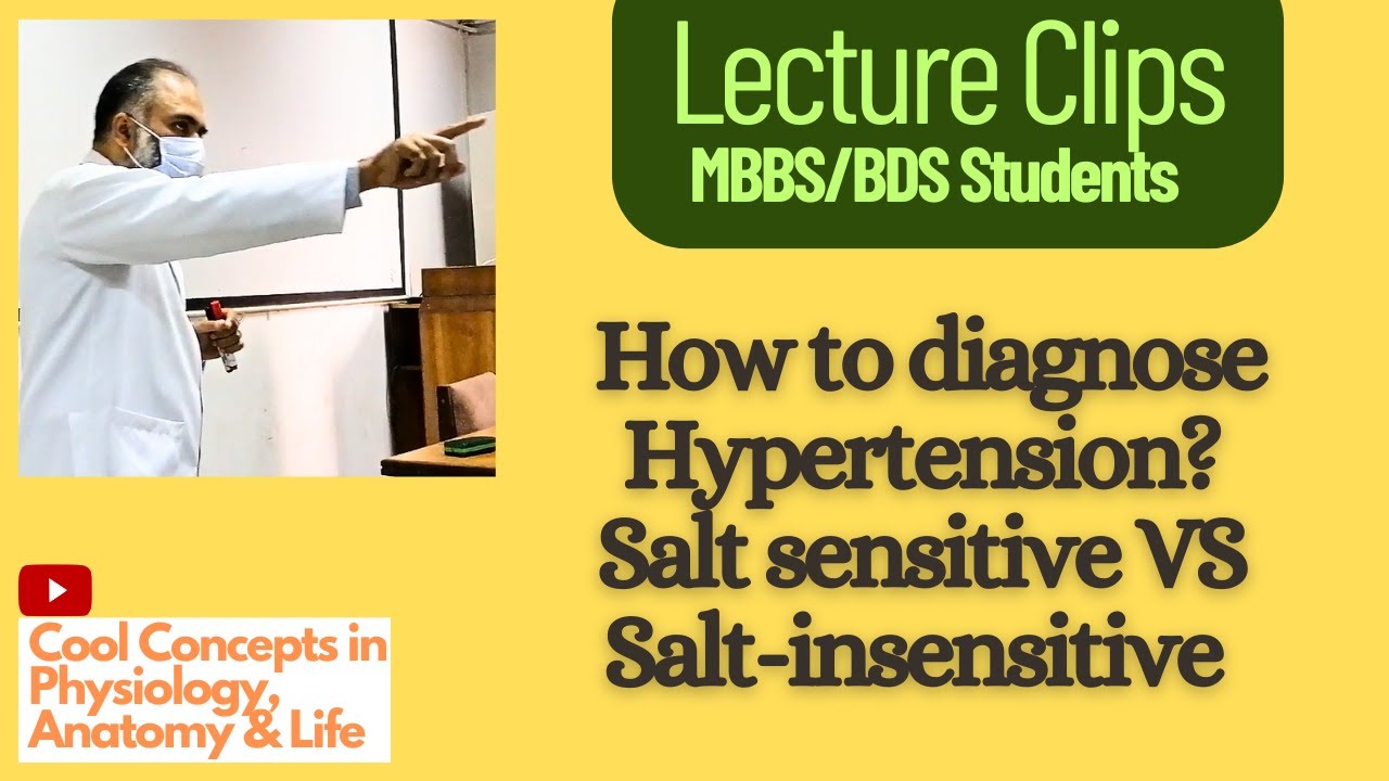 How to diagnose Hypertension? Salt sensitive VS Salt-insensitive # ...