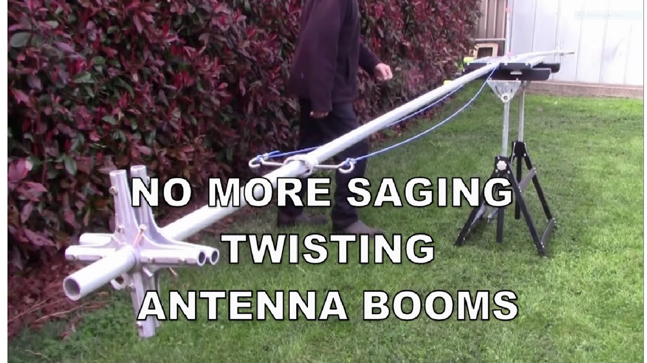 NO MORE SAGGING OR TWISTING ANTENNA BOOM FOR CUBICAL QUAD or YAGI BEAMS ...